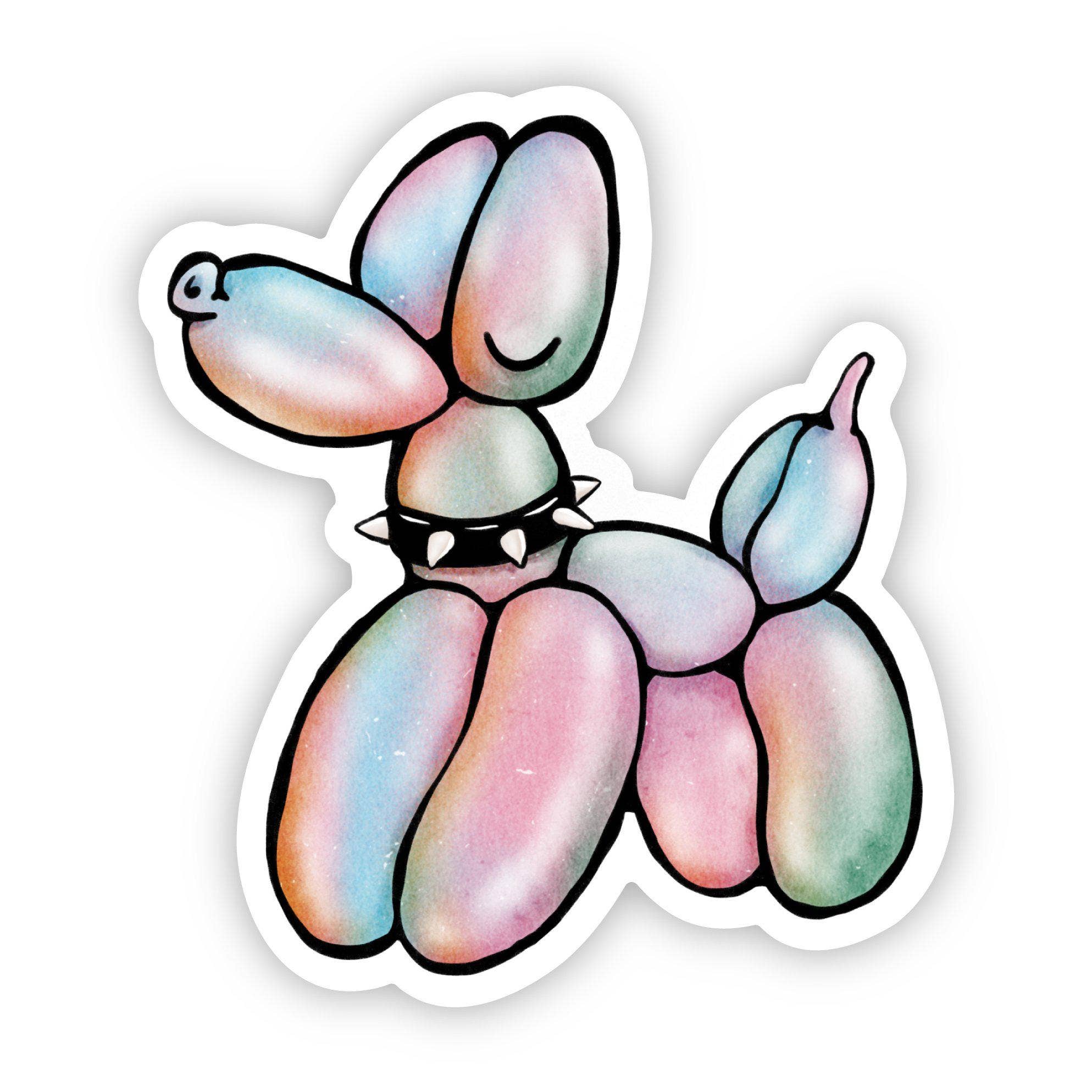 Balloon Dog Multicolor Sticker – Wander Together Outfitters