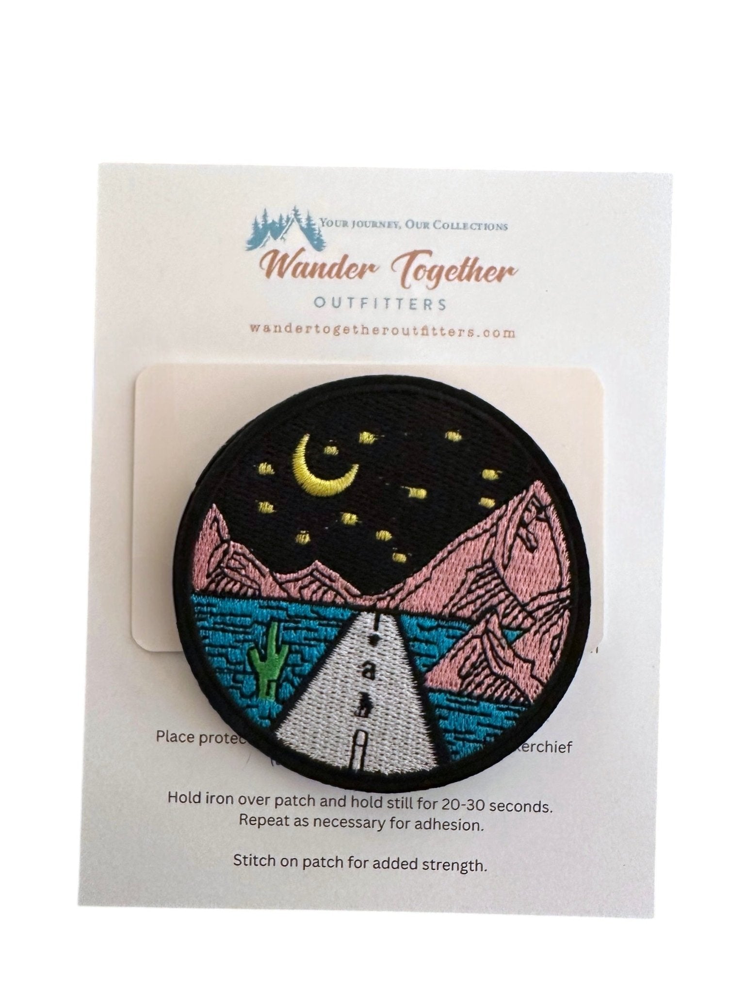 Desert Highway Road Night Iron On Patch – Wander Together Outfitters