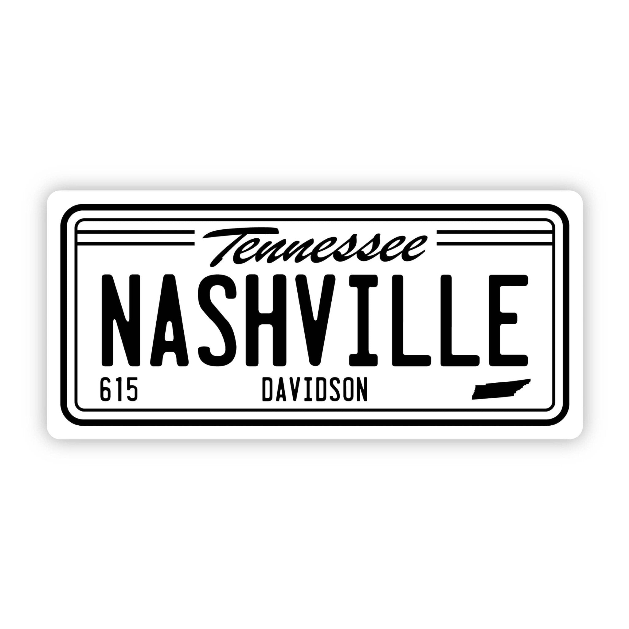"Nashville Tennessee 615" Bumper Sticker/Vinyl Sticker (5 inch ...