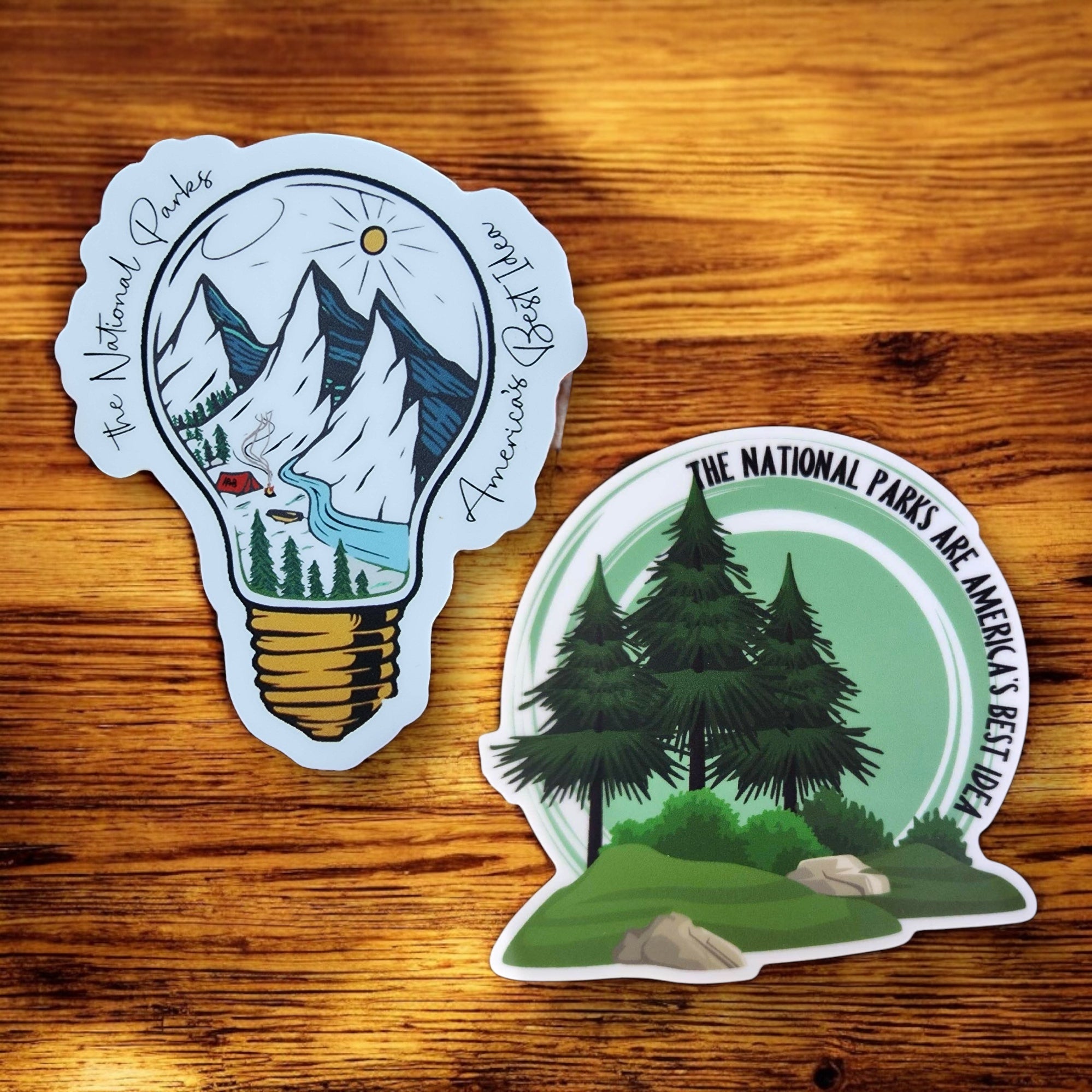 "National Parks, America's Best Idea" Lightbulb Stickers – Wander ...