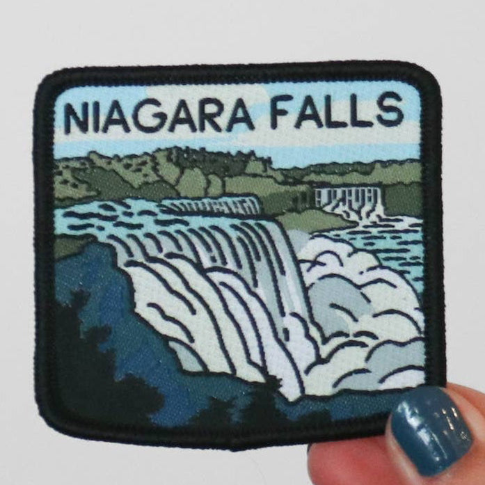 Niagara Falls Woven Iron On Patch – Wander Together Outfitters