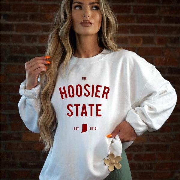 "The Hoosier State" Indiana Cozy Sweatshirt – Wander Together Outfitters
