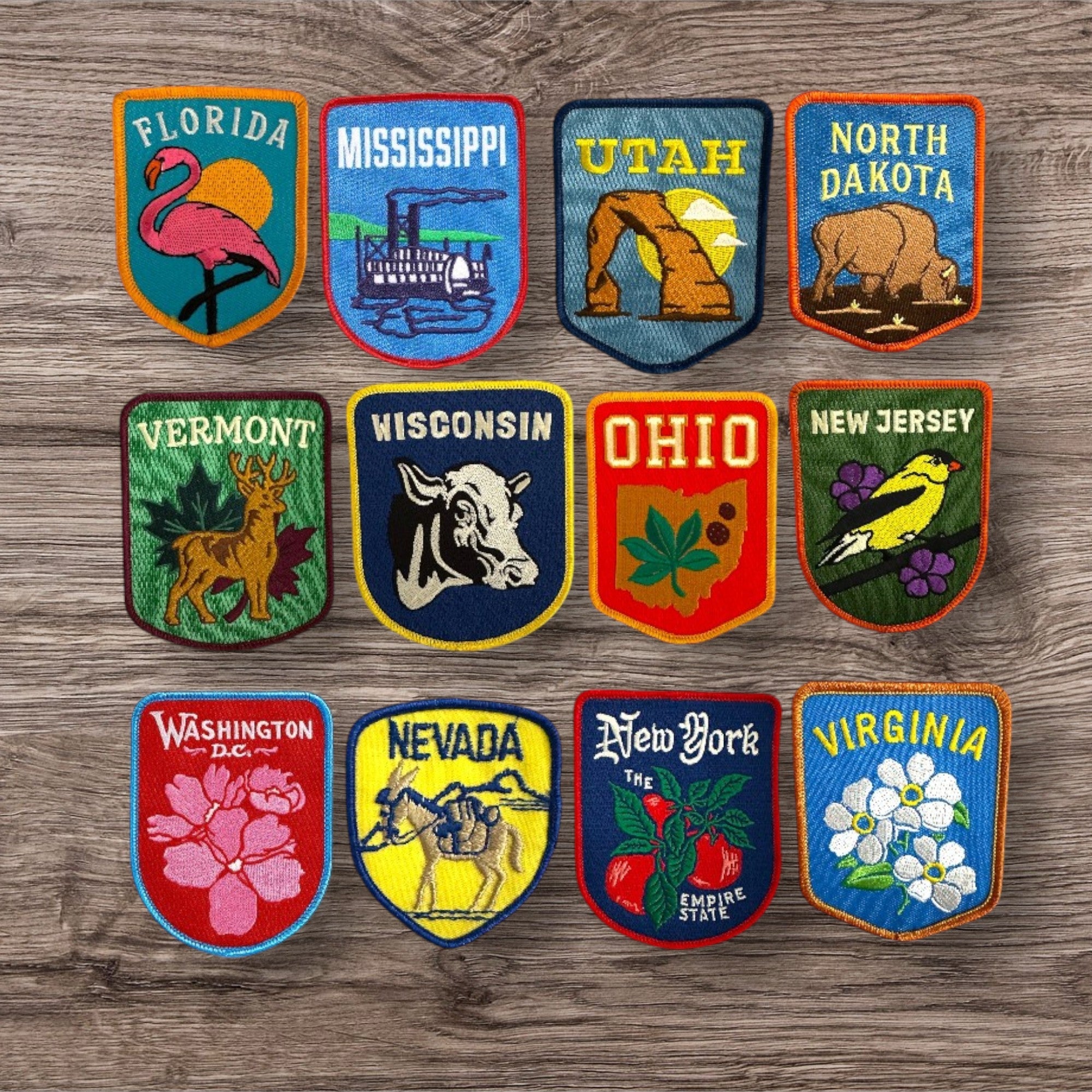 (Various) States Embroidered Patch – Wander Together Outfitters