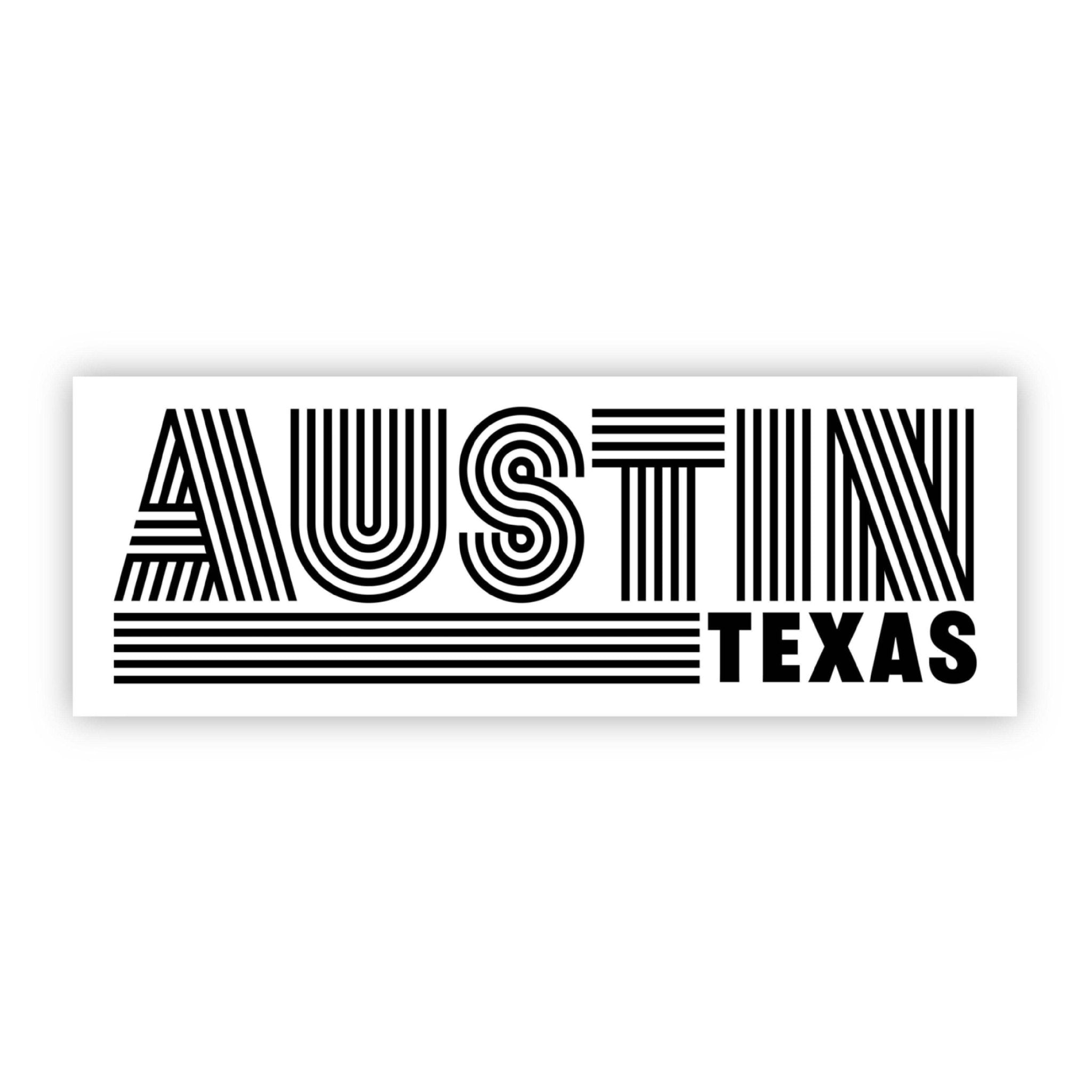 Austin Texas Sticker (Black and White) – Wander Together Outfitters