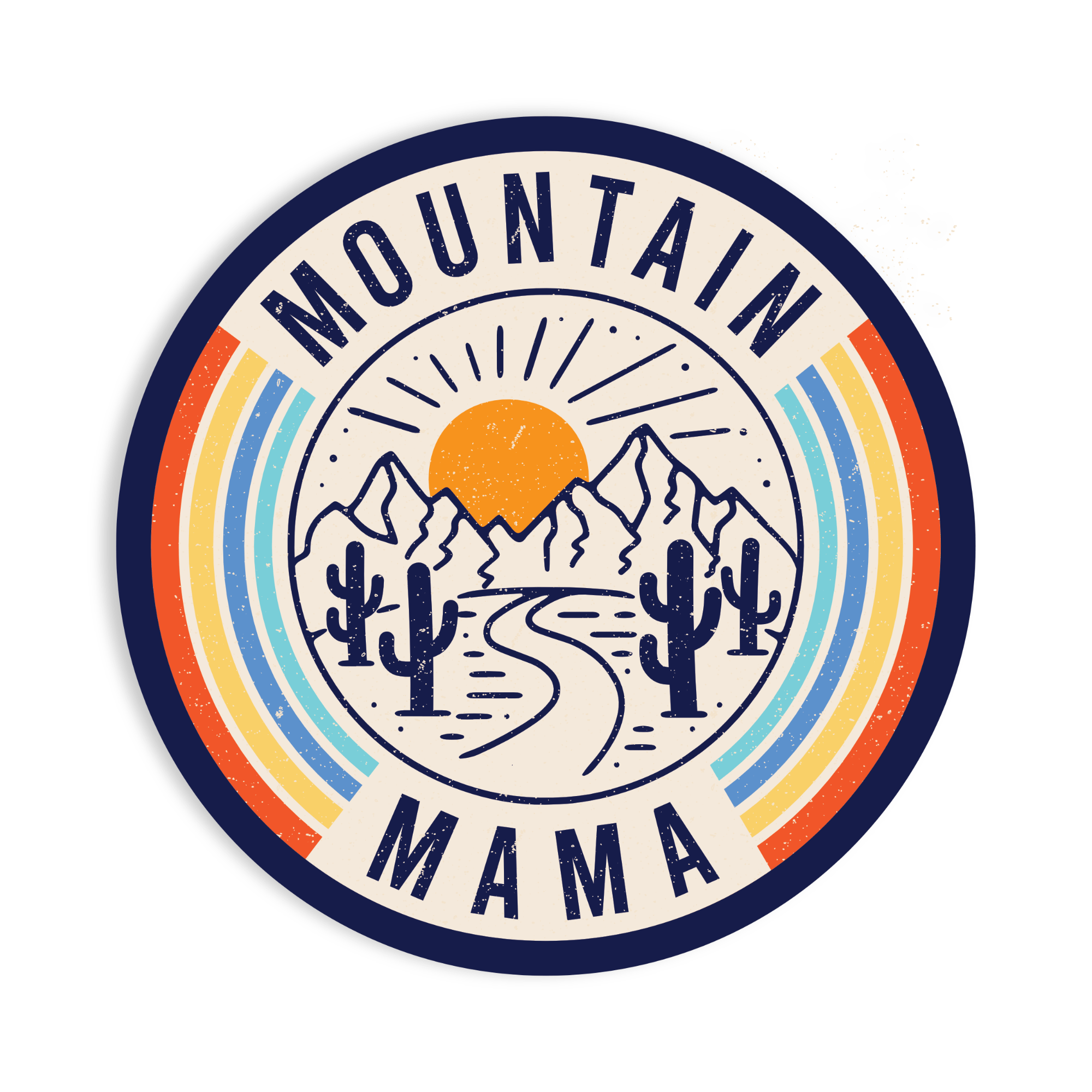“Mountain Mama” Vinyl Sticker - Desert – Wander Together Outfitters