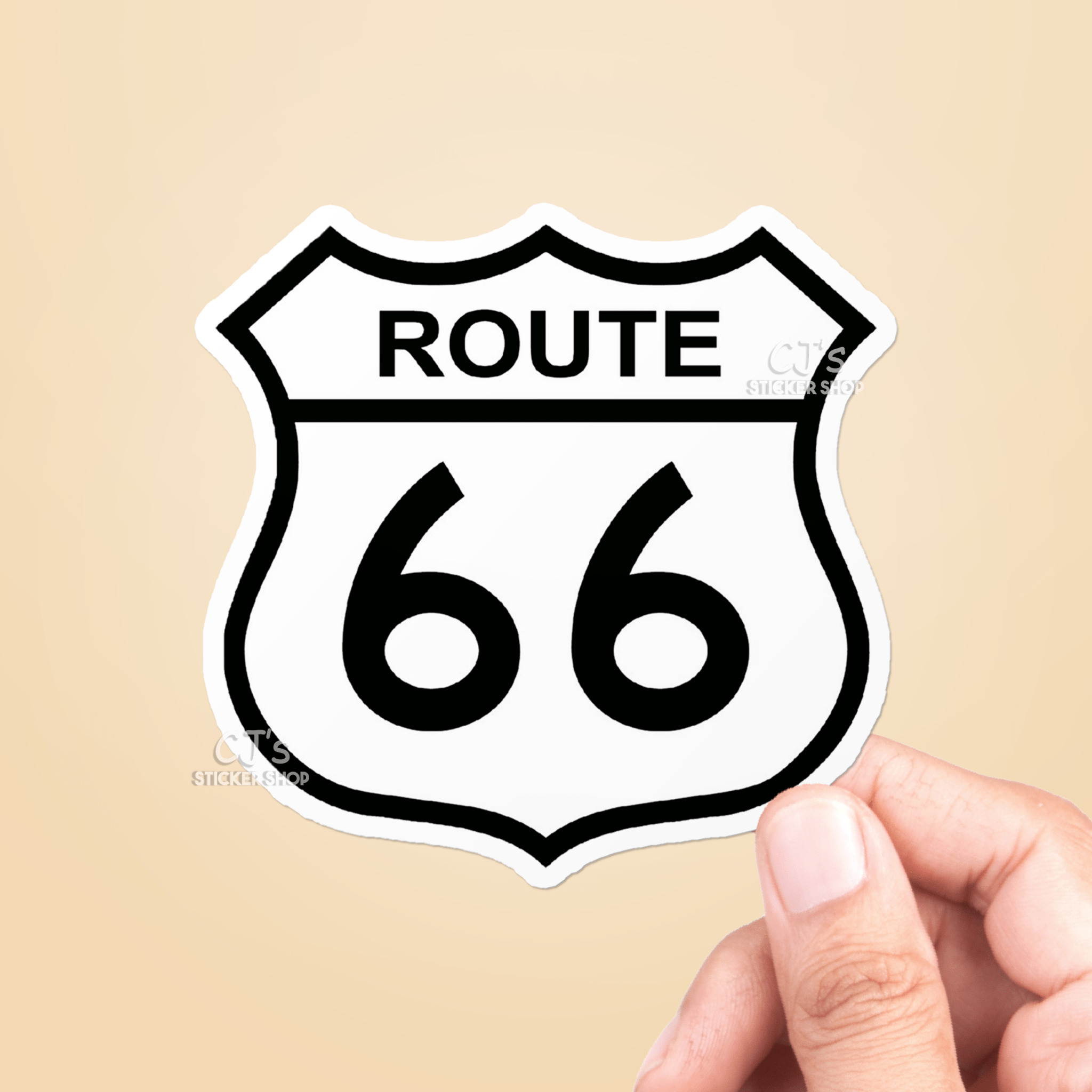"Route 66" Sticker Vinyl Decal 3" – Wander Together Outfitters