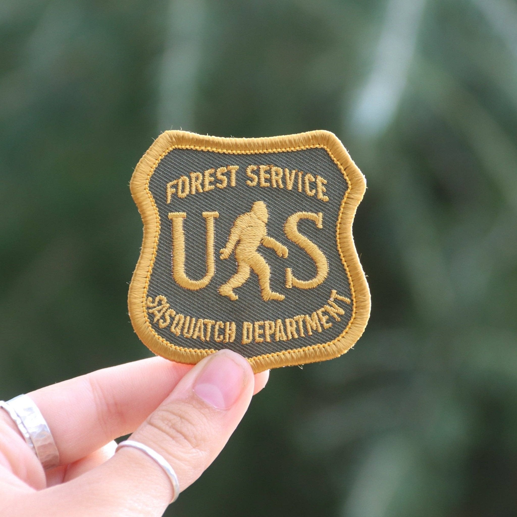 "US Sasquatch Department" or "US Forest Service" Patch – Wander ...